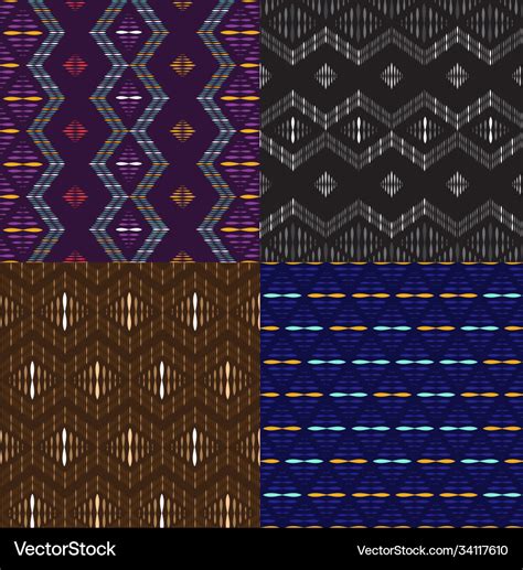 Indonesia Modern Batik Pattern Seamless Royalty Free Vector