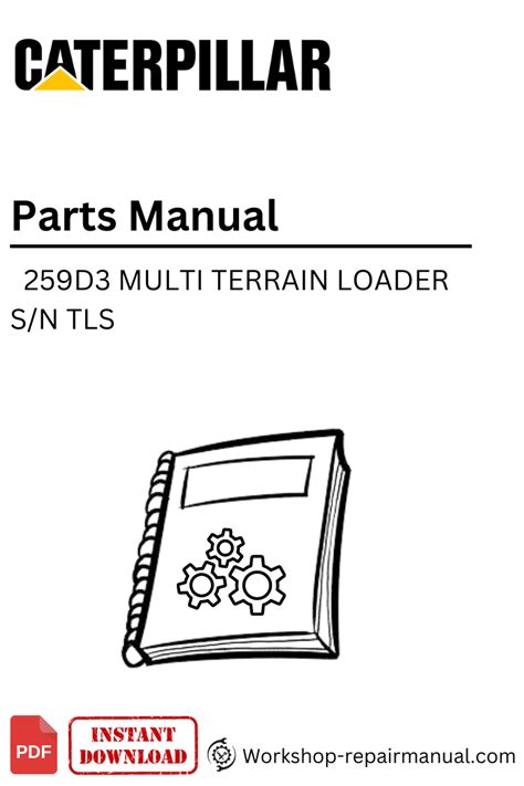 Parts Catalog Manual Cat Caterpillar 259d3 Multi Terrain Loader Sn Tls