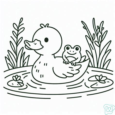 20 Patos Para Colorear Descarga Gratuita Para Niños