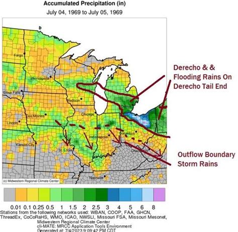 Local Weather History The Great July 4 1969 Progressive Derecho North