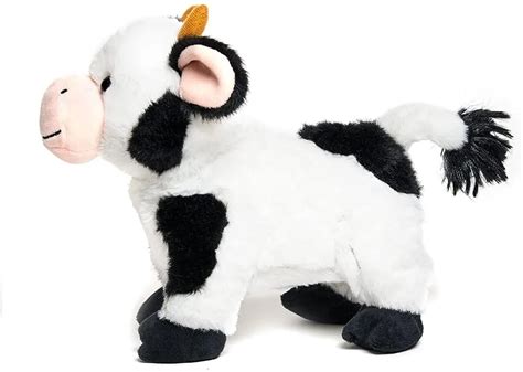 China Cuddle Barn Barnyard Buddies Cow Animated Singing Cow Plush
