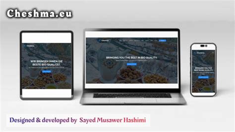 Excited To Announce My Latest Project Cheshma Company Is Now Live Link Cheshma Eu Built