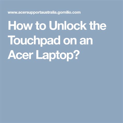 Unlock Touchpad Laptop At Michael Jacques Blog