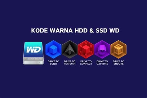 Perbedaan Warna Harddisk Ssd Wd Green Blue Black Red And Purple