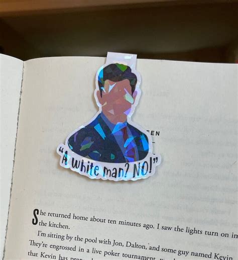 Magnetic Bookmark A White Man No Schmidt Quote New Girl Quote