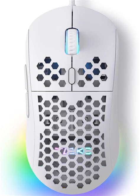 Tmkb M1se Gaming Maus Usb Mit 12800 Dpi Optischer Sensor 6 Programmierbare Tasten Wabenmaus