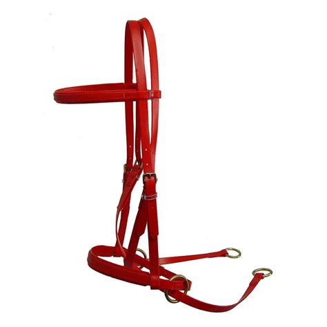 Bitless Bridle With Brass Fittings And Matching Soft Reins Nc Equine