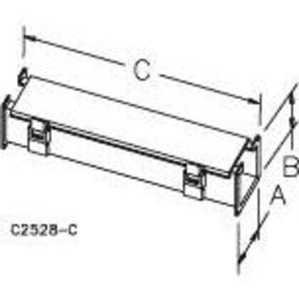 Nvent Hoffman F44l36 Wireway Lay In Type 12 Hinged Cover 4 X 4