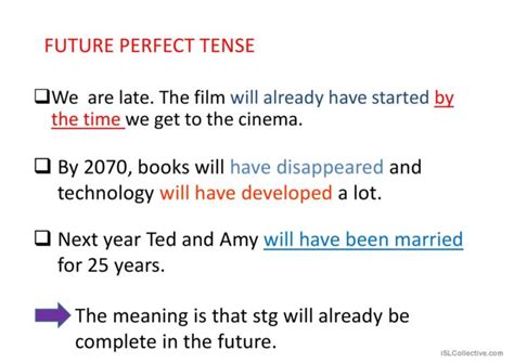 Future Continous And Perfect Tenses Español Ele Powerpoints