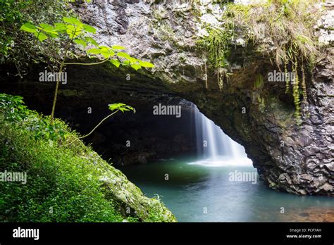 The Majestic And Iconic Natural Bridge On A Warm Autumn Day In