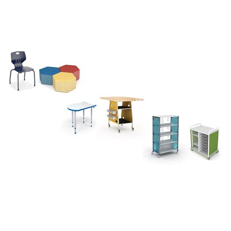Revit Symbols Flexible School Furniture Classroom Makerspace