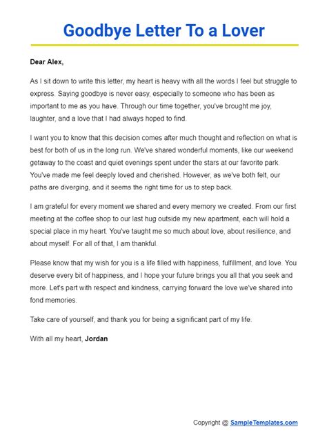 Free 11 Goodbye Letter Samples And Templates In Word Pdf