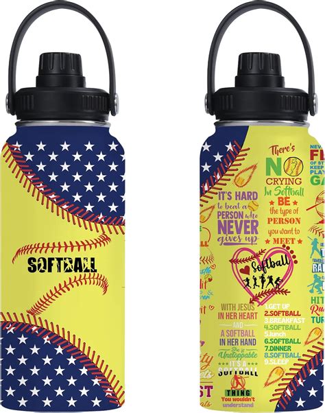Xtmunole Softball 32oz Stainless Steel Tumbler Insulated