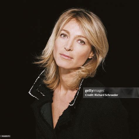 Anchor Florence Dauchez Poses At A Portrait Session In Paris On News