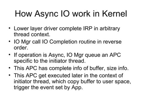 Windows Kernel And Memory Io Subsystem Ppt Windows Kernel And Memory Io Subsystem Ppt