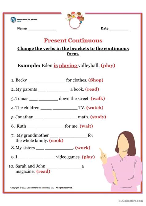 Continuous Form Of Verbs At Sandra Zimmerman Blog