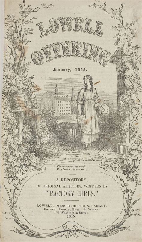 The Mill Girls Of Lowell American History
