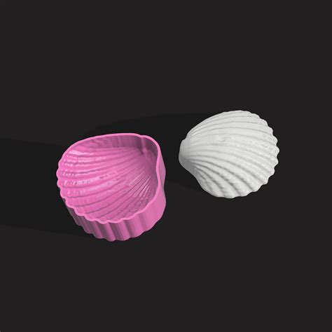 Stl File Sea Shell Bath Bomb Mold Stl Files 🐚・template To Download And