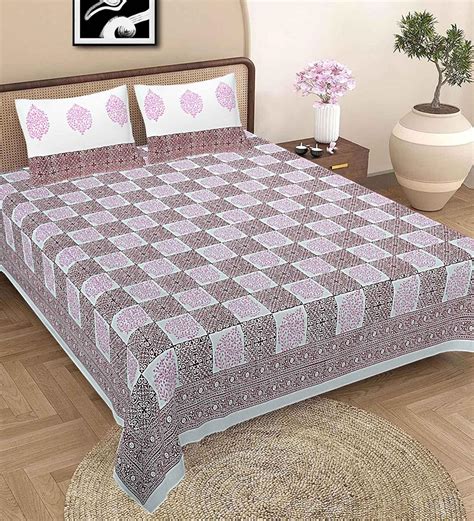 Buy Multicolor Floral 300 Tc Cotton Floral Single Sized Bedsheet With 1