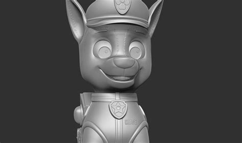 Chase Paw Patrol Fanart 3d Model 3d Printable Cgtrader
