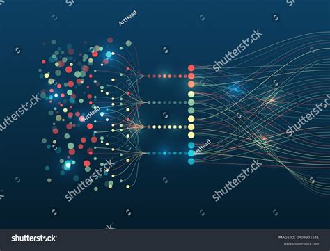Data Set Analysis Visualization Abstract Business Stock Vector Royalty