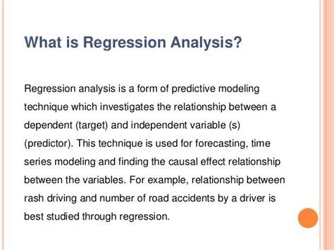 Regression Analysis In Hr