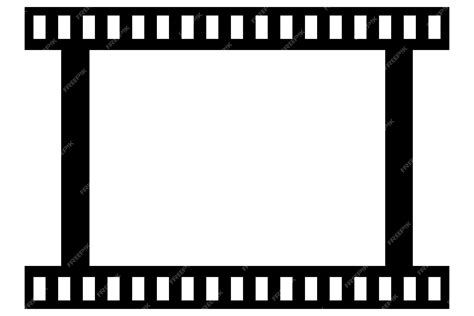 Tira De Filme Em Branco Ilustração Em Vetor De Quadro Negativo De