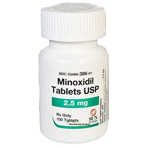 Minoxidil Tablets 25 Mg By Sun Pharmaceutical — Mountainside Medical