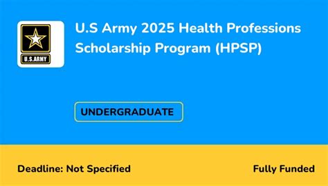 Us Army 2025 Health Professions Scholarship Program Hpsp