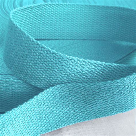 Polycotton Webbing 30mm Aqua Fast Delivery William Gee