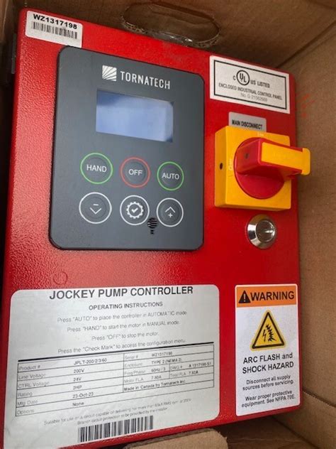 Tornatech Jockey Pump Controller Jplt 2002360 New Ebay