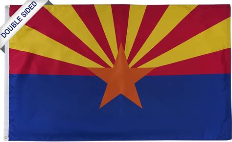 Syii Arizona Flag 3x5 Feet Double Sided 3 Ply State Of