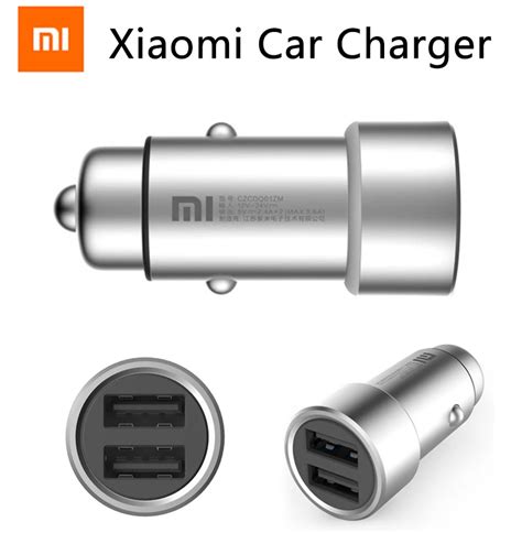 Original Xiaomi Car Charger Mi Fast Charging Dual Usb Quick Car Charger V A Max Full