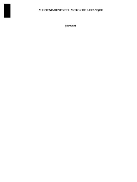 035 Mantenimiento Del Motor De Arranque Ibm Pdf Engranaje
