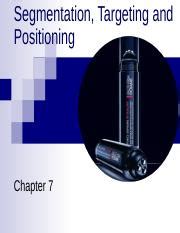 11 Chapter 7 Ppt Segmentation Targeting And Positioning Chapter 7