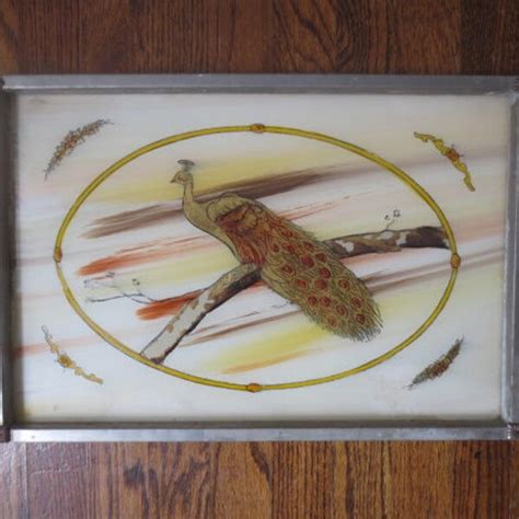 Peacock Tray Etsy