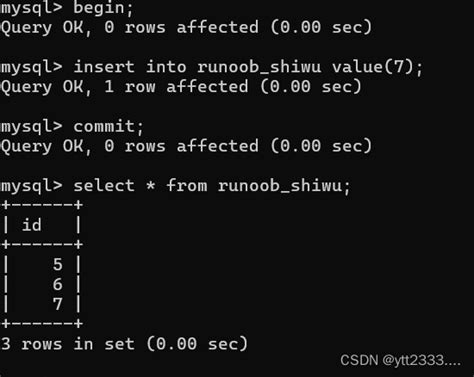 Mysql事务的四个特性和简单练习 Csdn博客