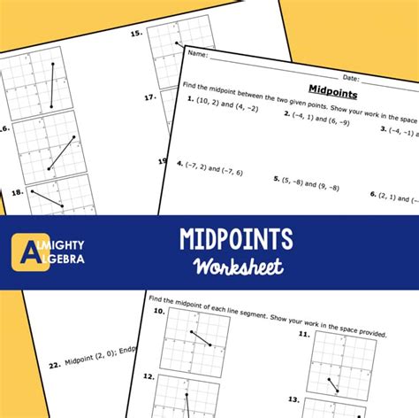 Finding Midpoints From Ordered Pairs And Graphs Find Missing Endpoint