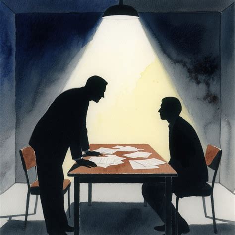 Free Light Reveals Truth Image Interrogation Noir Watercolor