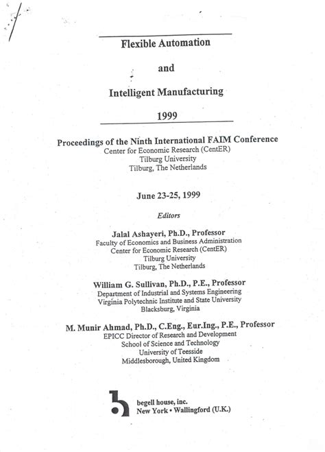 Pdf A Flexible Agent Based Framework For Manufacturing Decision Making