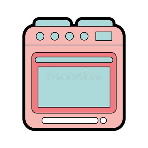 Cute Oven Graphic Design Stock Vector Illustration Of Temperature 93202108
