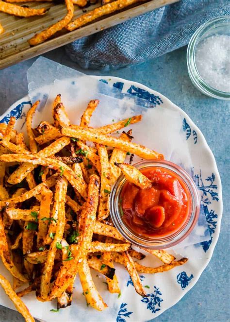Jicama Fries Easy Oven Baked Crispy Jicama Fries Recipe