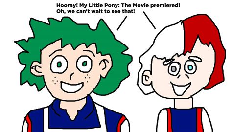 Izuku And Todorokis Mlp The Movie Excitement By Mjegameandcomicfan89
