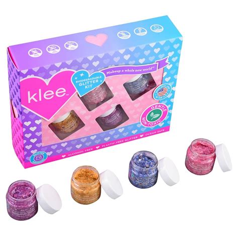 Mermaid Paradise Klee Biodegradable Glitter Gel 4 Piece Set Little