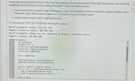 Answered Integer Numvalues Is Read From Input Bartleby