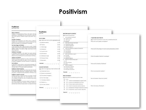 Positivismdocx Teaching Resources