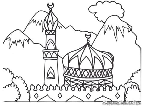 Gambar Untuk Mewarnai Tema Hari Maulid Nabi Muhammad 45 Koleksi Gambar