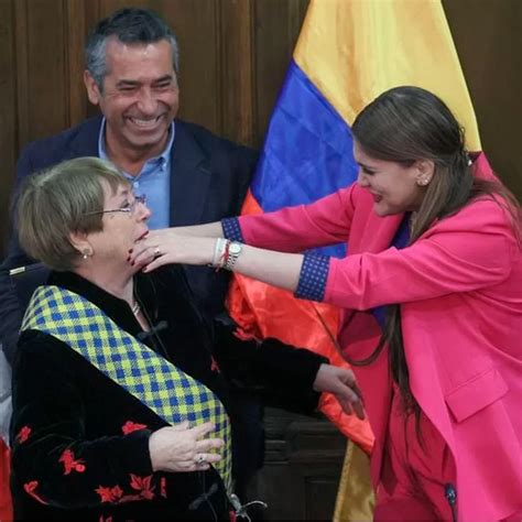 Parlamento Andino Entrega A Ex Presidenta Michelle Bachelet La Condecoración Simón Bolívar