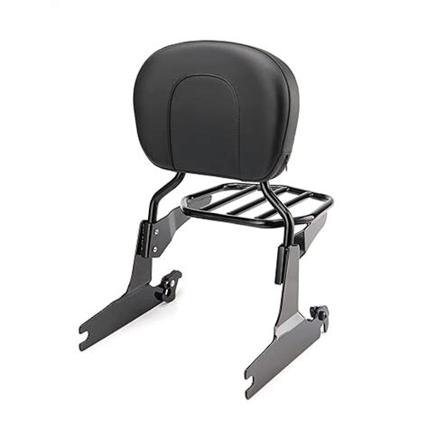 Mokitdora Detachable Backrest Sissy Bar Upright With Pad And Luggage Rack