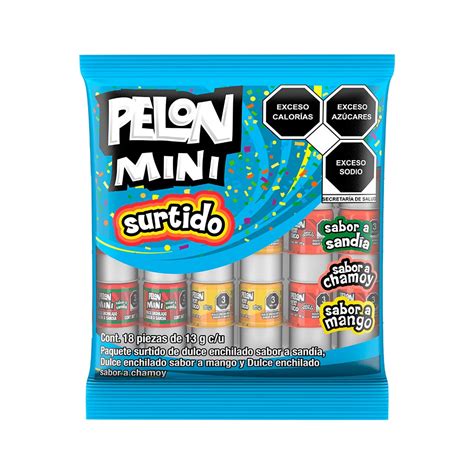 Mini Pelon Pelo Rico Surtido 13g Bolsa 18 Piezas